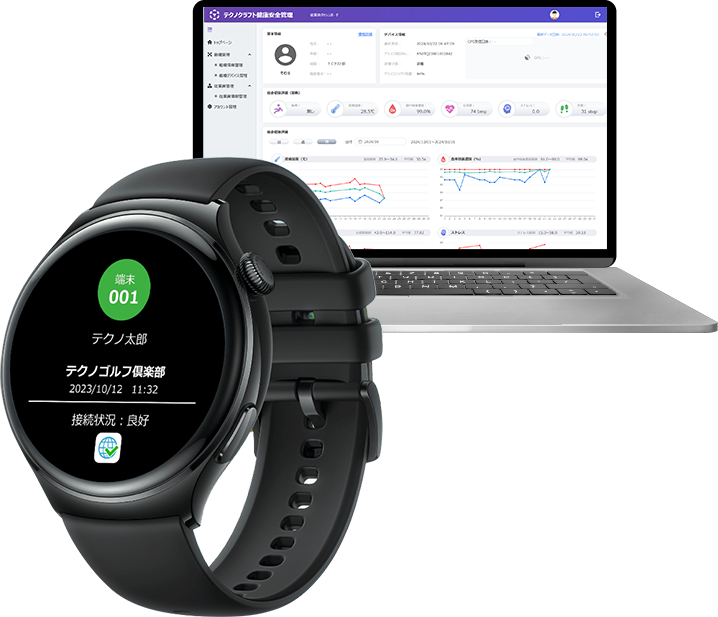 Example of Use: Construction Site Employee Health Monitoring System テクノ ...