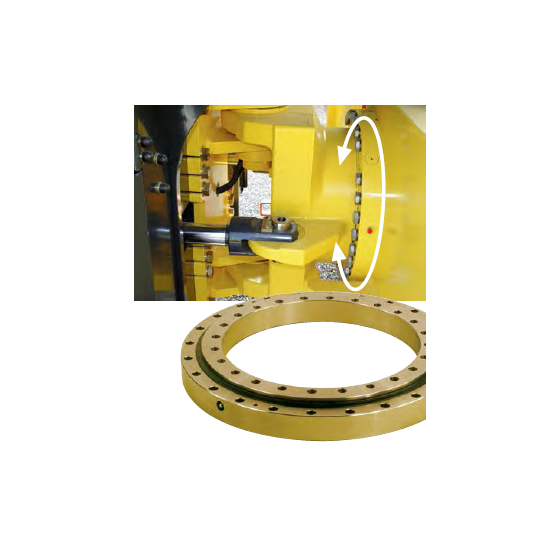 Swivel ring applications: construction machinery and power shovels, etc ...