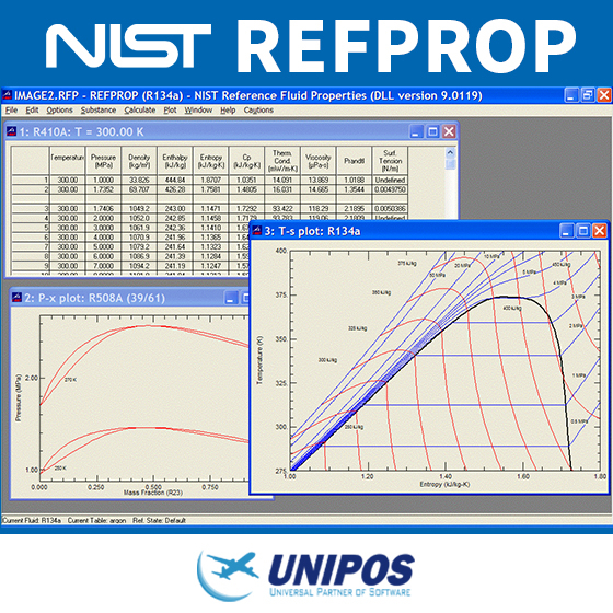 REFPROP - 冷媒熱物性データベース テガラ | イプロス