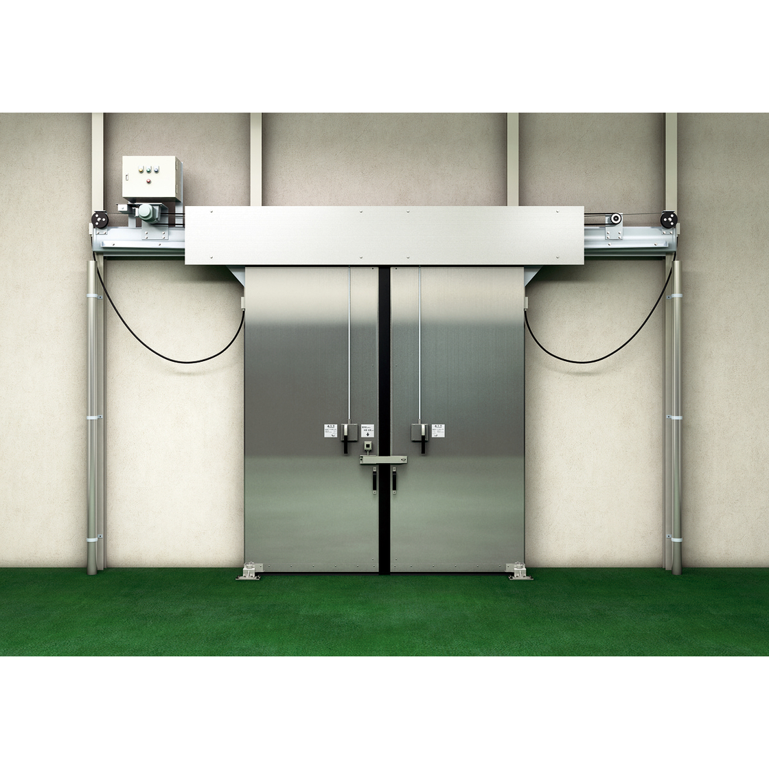 Fireproof and Heat-Resistant Door for the Food Service Industry: Red ...