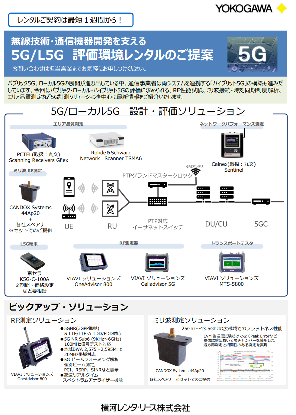 【レンタル】5G/L5G 評価環境レンタルのご提案 | イプロス
