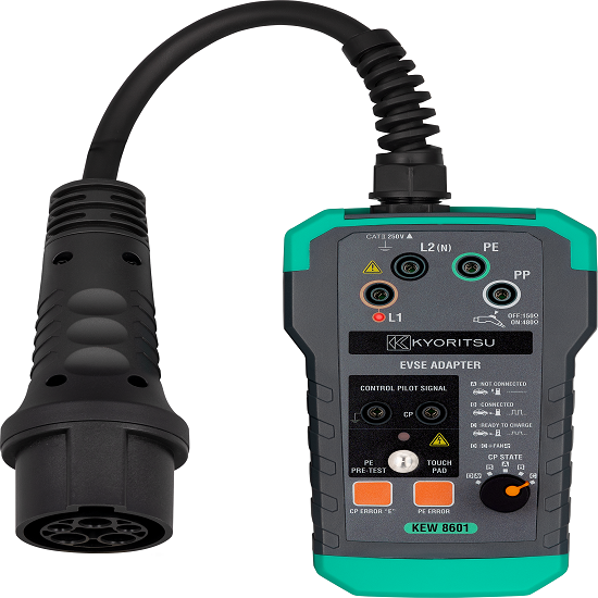 EV普通充電器動作チェック用の試験アダプタ『KEW 8601』 | イプロス
