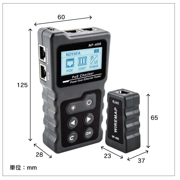 PoEチェッカー『NF-488』 e431 | イプロス
