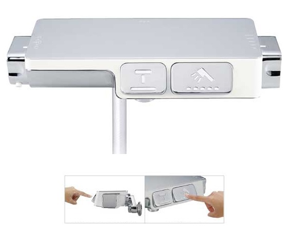 浴室用水栓『楽ダスサーモ ワンタッチ式 KF3070シリーズ』 KVK | イプロス