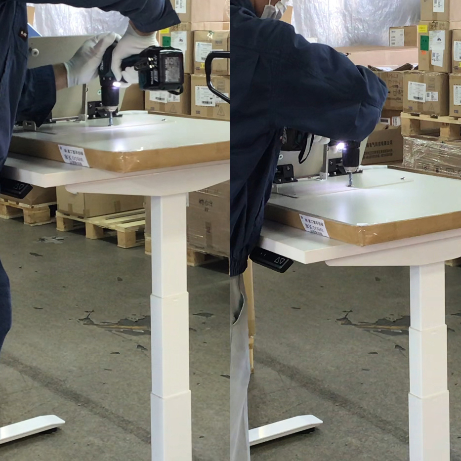Electric height-adjustable unit for workbenches "Desk Lift" 静岡金属工業 | IPROS